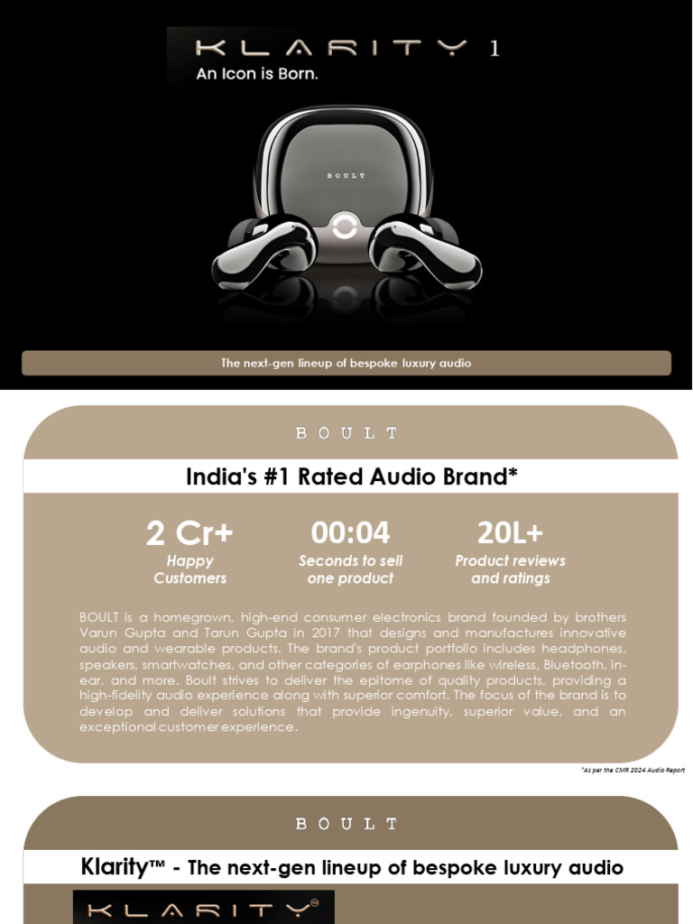 Klarity 1 Influencer Brief | PDF | Audio Engineering | Design