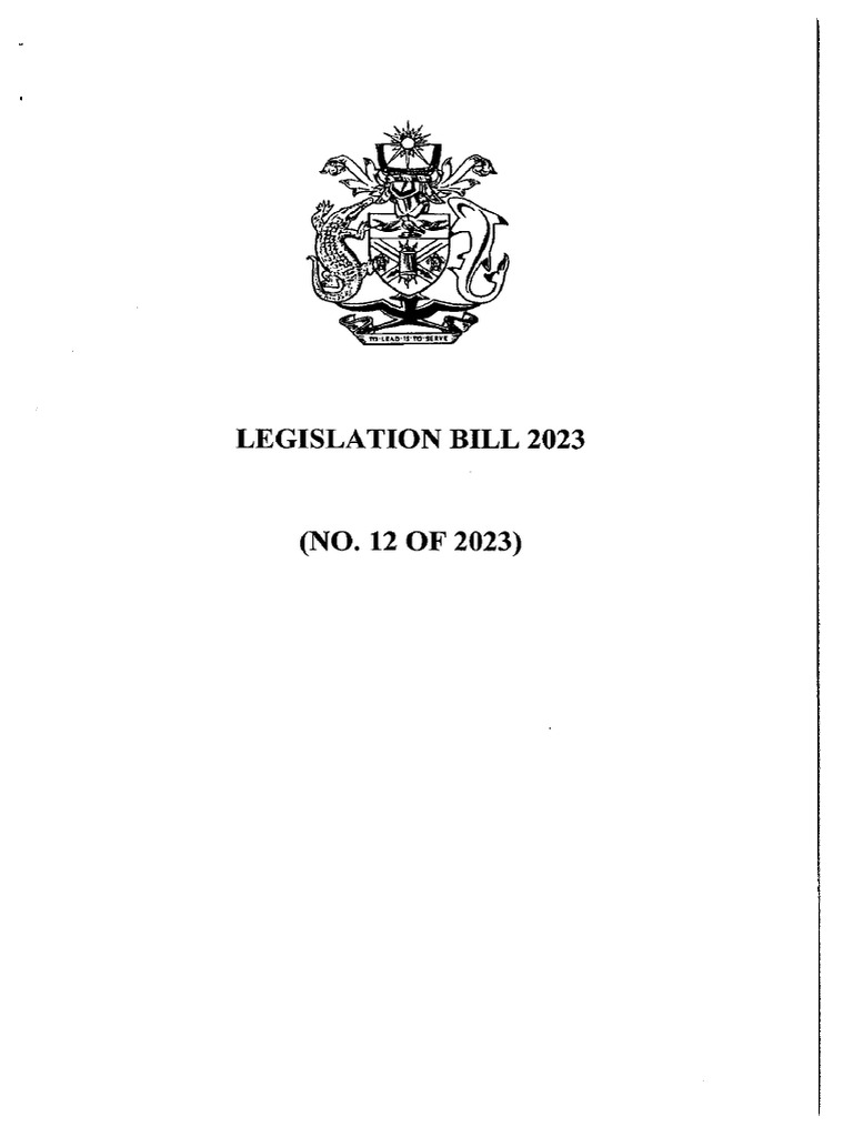 Legislation Bill 2023 | PDF