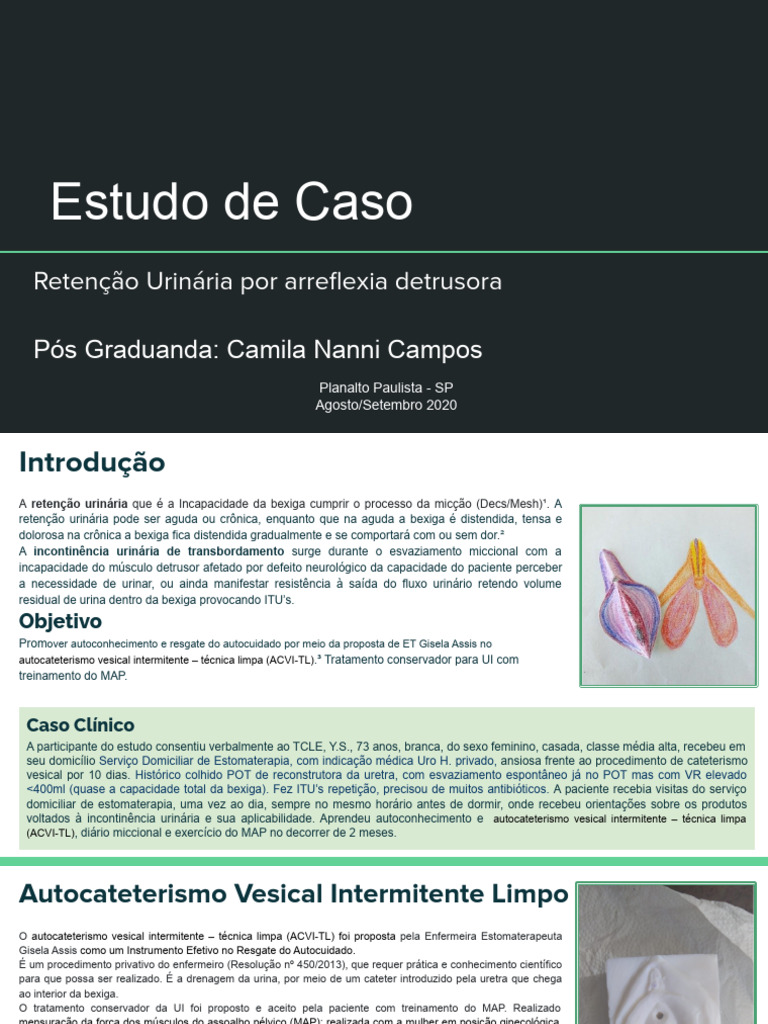 Estudo de Caso - Incontinência Urinária | PDF | Micção | Anatomia animal