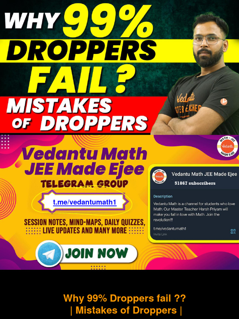 Common Mistakes of Droppers | PDF | Psychology | Behavioural Sciences