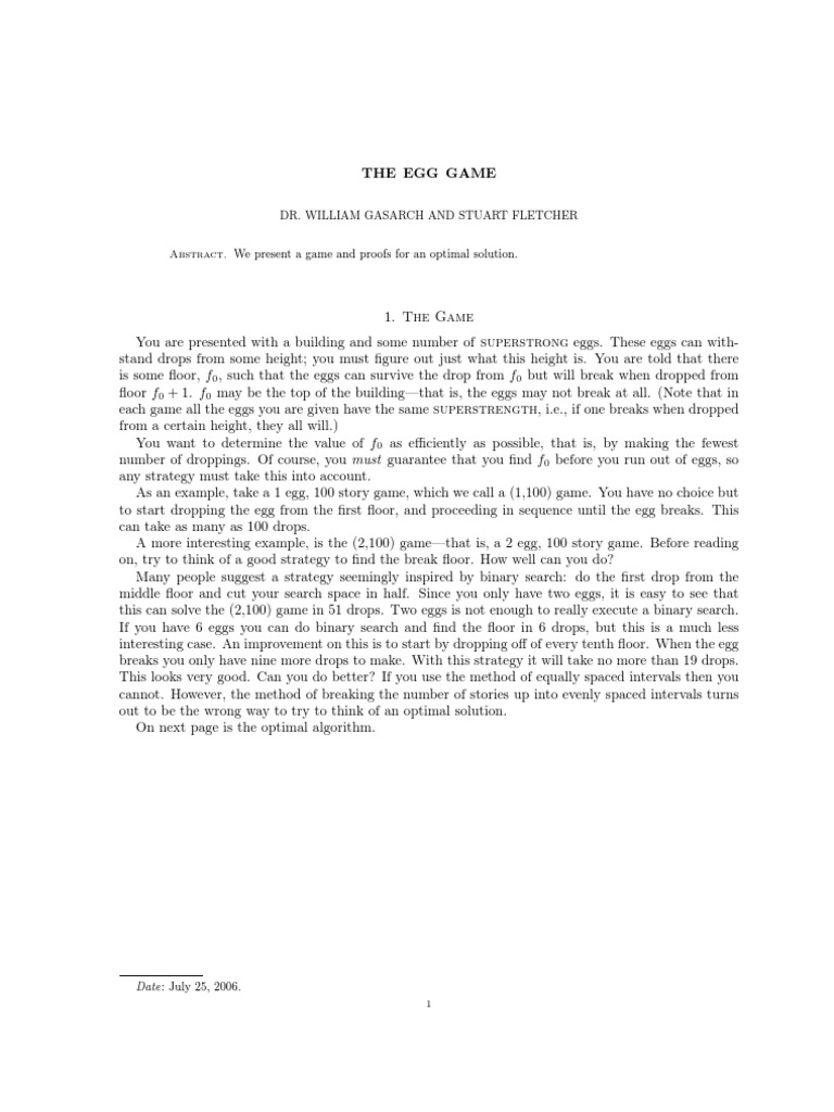 Dr. William Gasarch and Stuart Fletcher: Date: July 25, 2006 | PDF ...