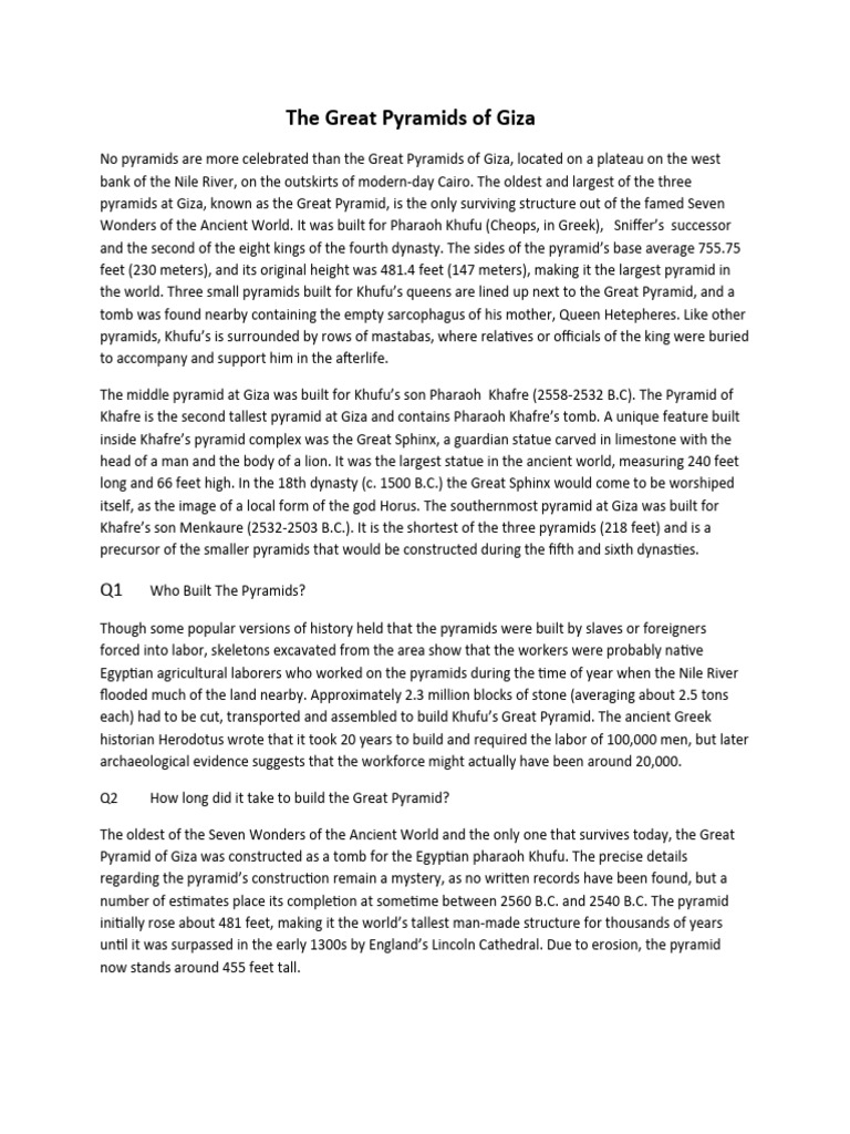 Payramids | PDF | Egyptian Pyramids | Ancient Egypt