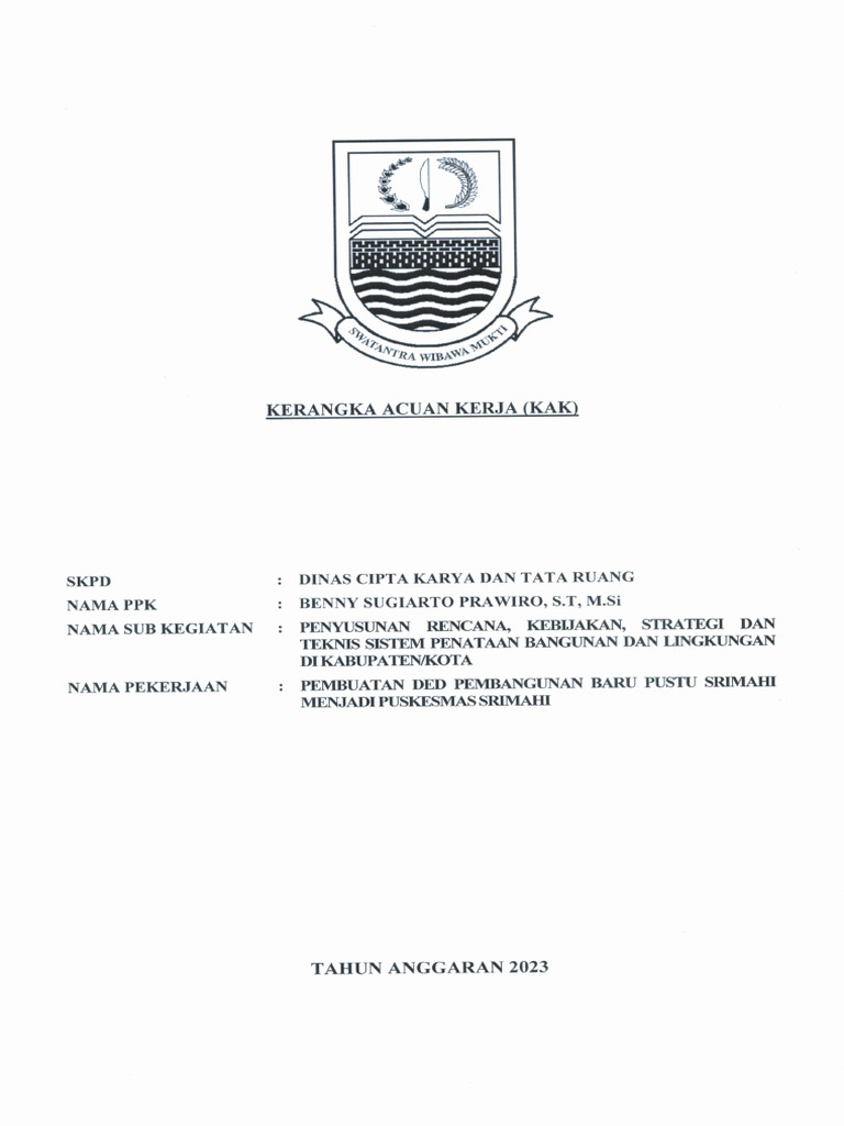 KAK REV Pembuatan DED | PDF