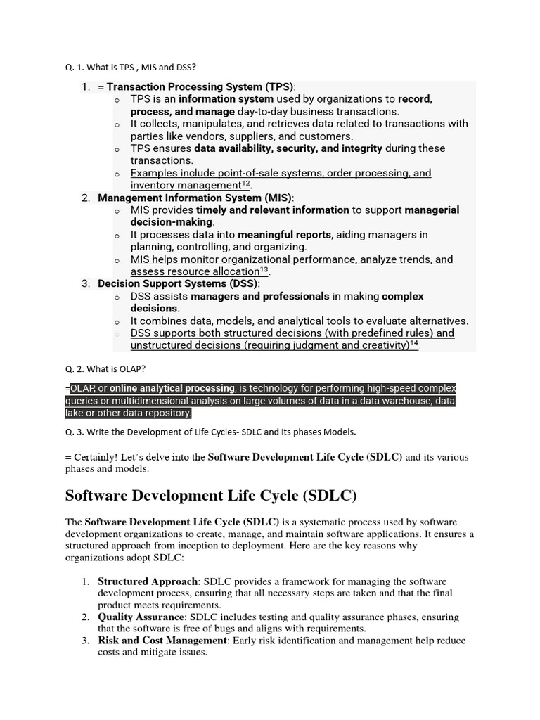 Software Development Life Cycle (SDLC) : Process, and Manage Day-To-Day ...