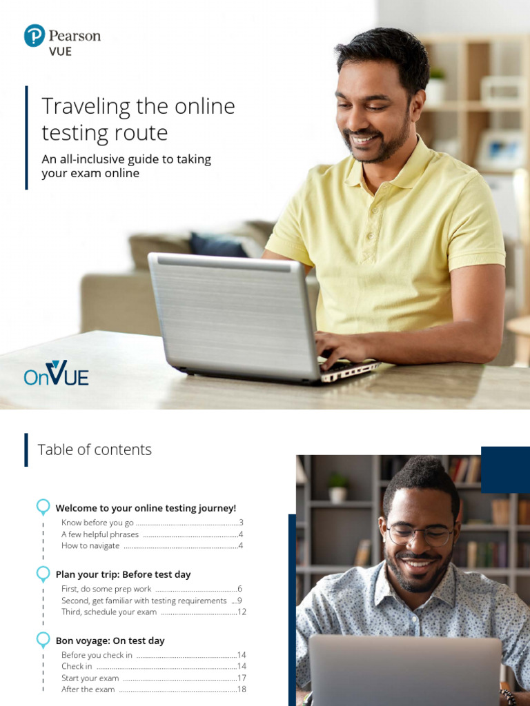Online Testing Guide for Pearson VUE | PDF | Identity Document | Laptop
