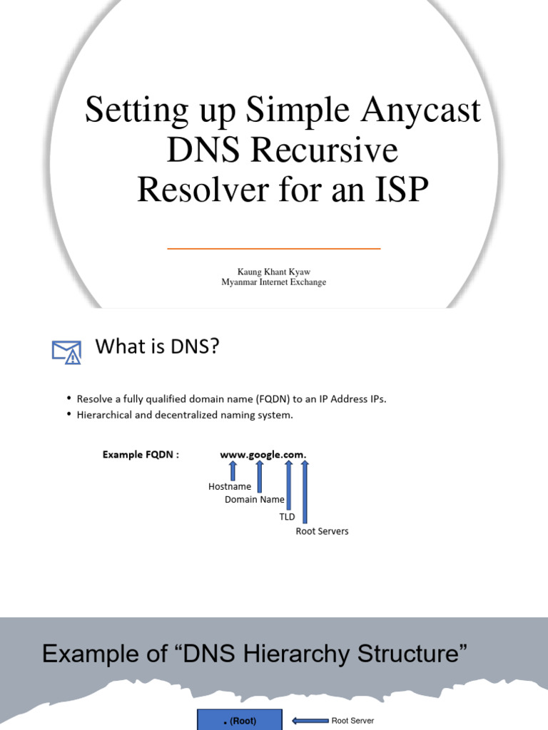 Setting Up Simple Anycast DNS Recursive Resolver For An ISP | PDF ...