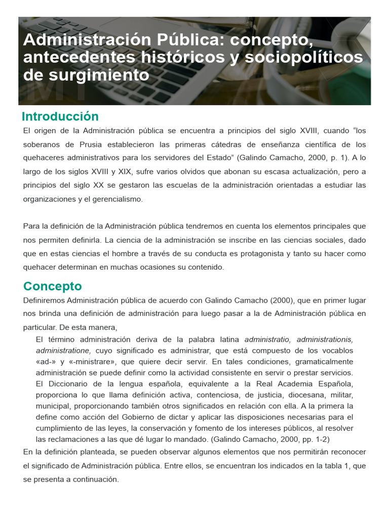 Modulo 1 Lect 1 | PDF | Administración Pública | Estado (política)
