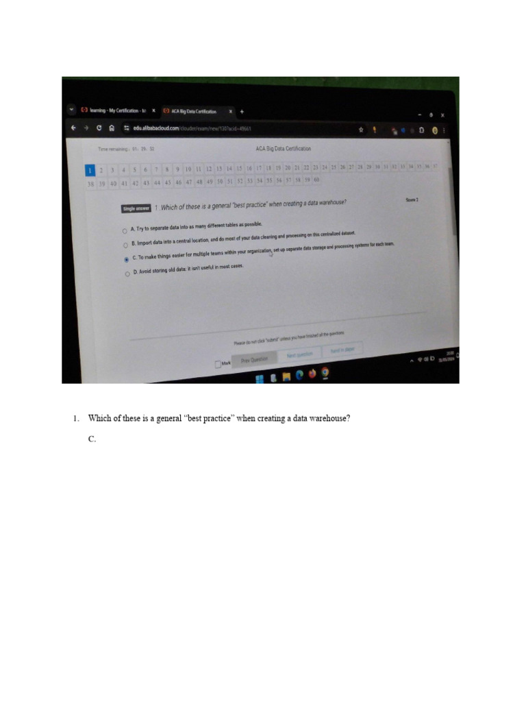 Contoh Soal - Sudah Jawab | PDF | Cloud Computing | Map Reduce