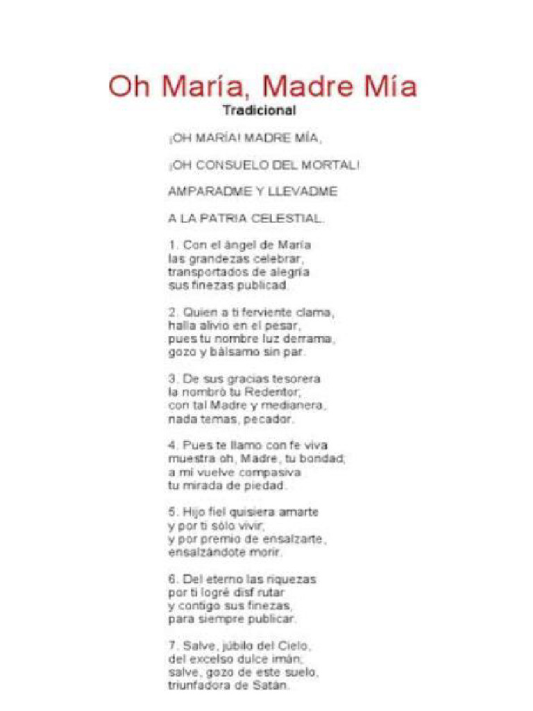 Ho María Madre Mía Pdf