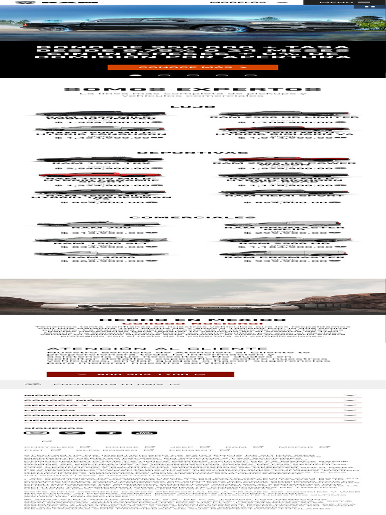 Sitio Oficial de RAM México | PDF | Esquivar | Vehículos