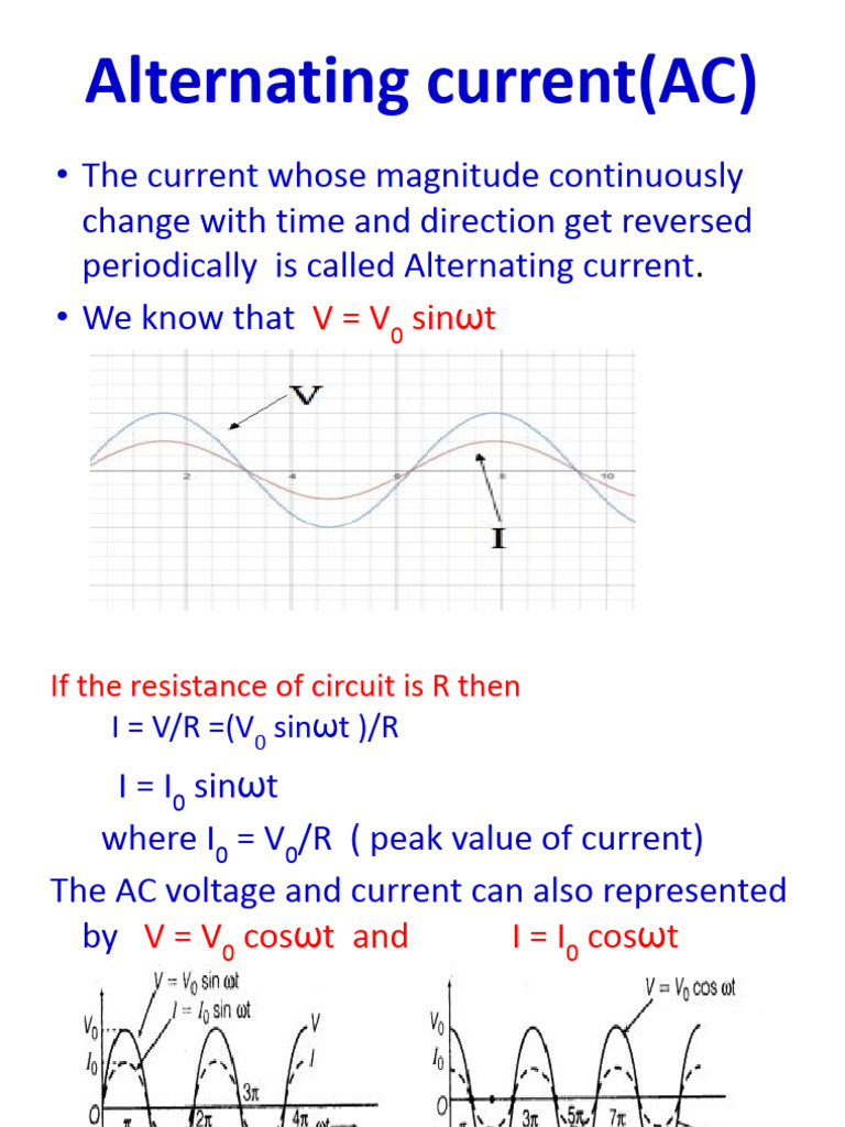 Alternating Current | PDF | Inductor | Transformer