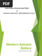 WAB-R - Aphasia Quotient PDF | PDF | Aphasia | Neuroscience