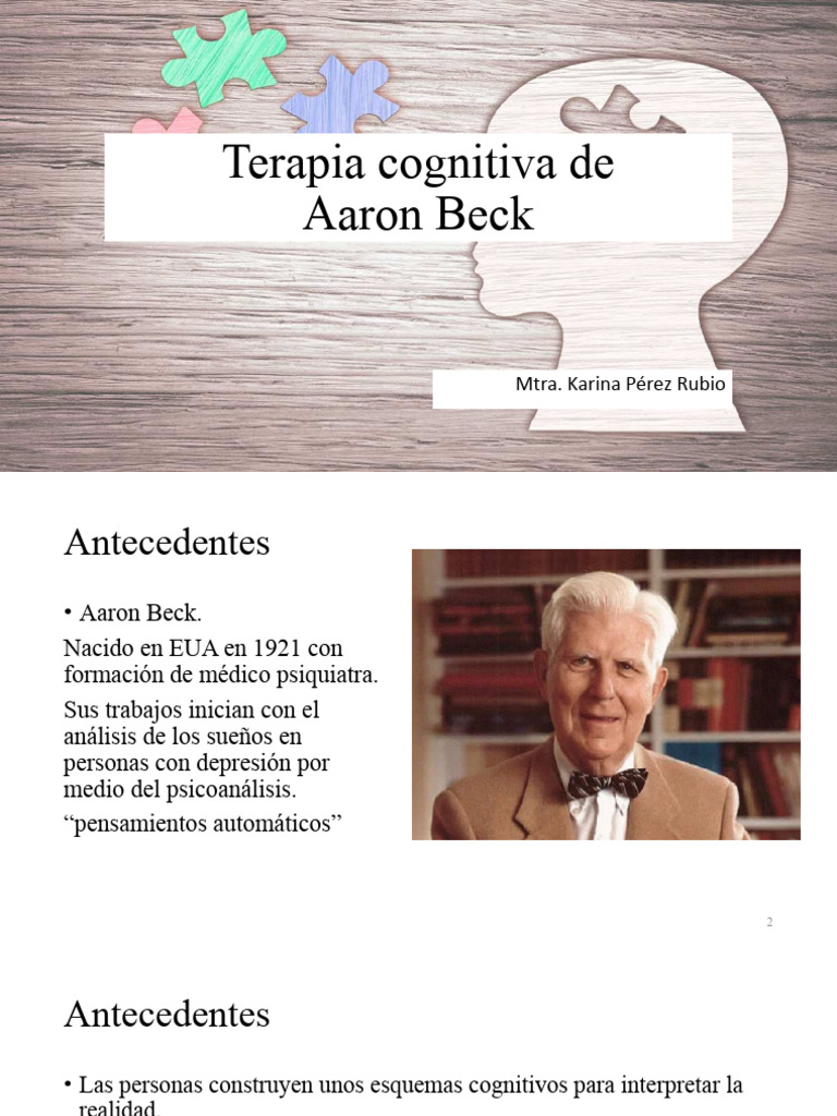 Terapia Cognitiva de Aaron Beck | PDF | Pensamiento | Terapia cognitiva