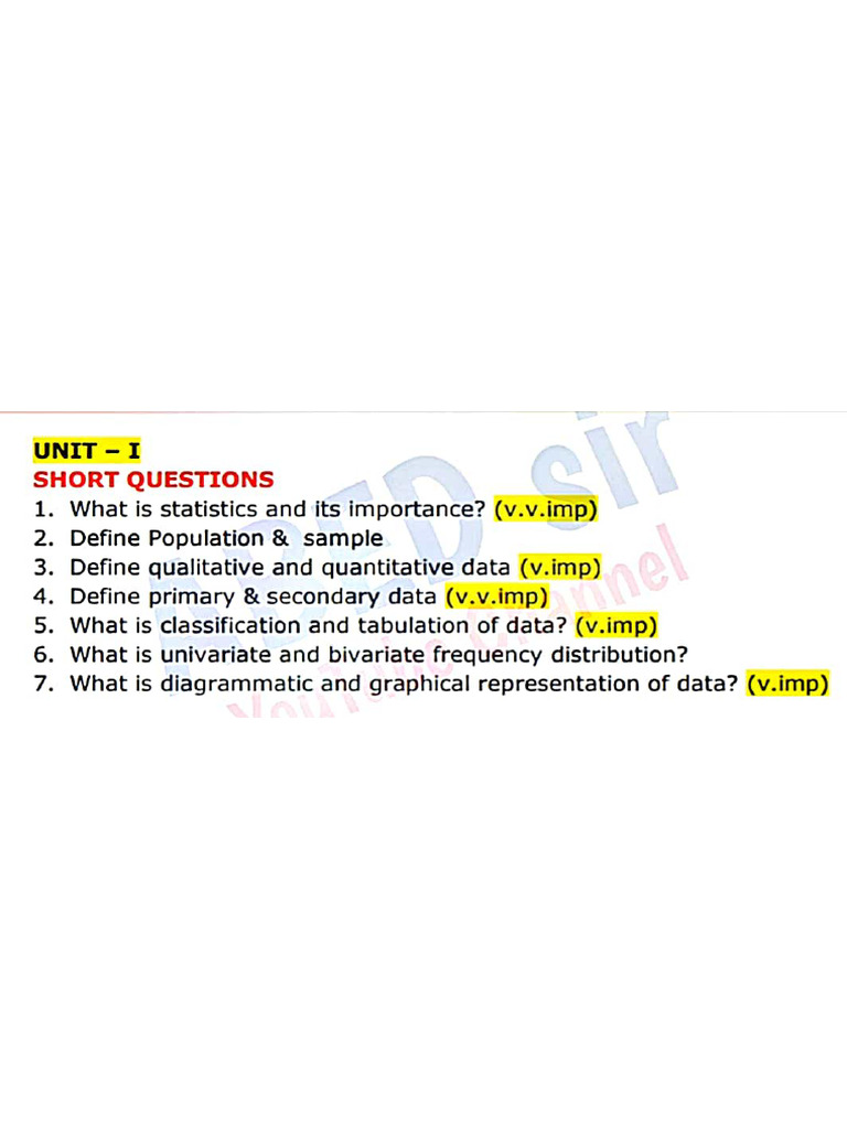 Maths Important Questions | PDF