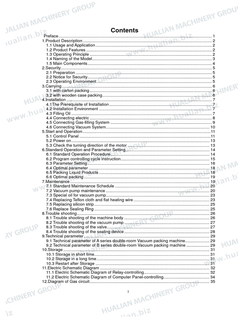 HVC双室系列 使用说明书（华联英文）16开 ERP编码：95012300-2（水印版 Ver.A-04） | PDF | Vacuum | Boiling
