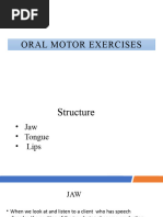 Oral Motor Exercises | PDF