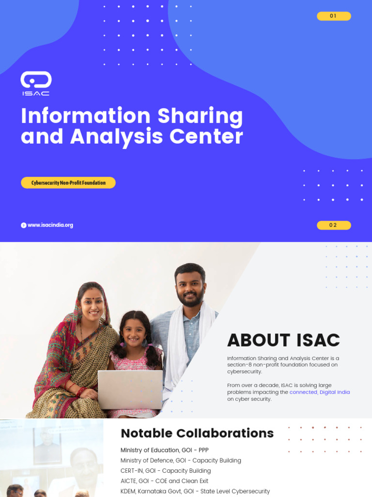 ISAC Corporate Profile-Oct 22 | PDF | Security | Computer Security