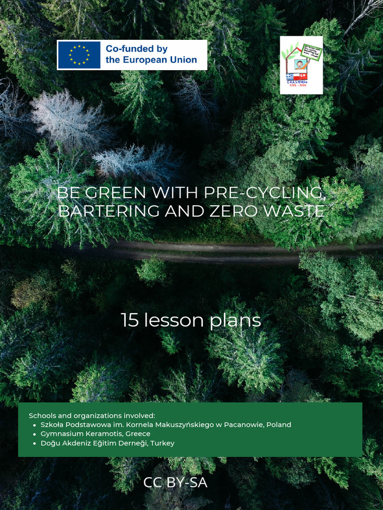 Booklet With Lesson Plans Project Be Green | PDF | Sustainability | Waste