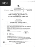 CSEC Office Administration P1 2020 | PDF