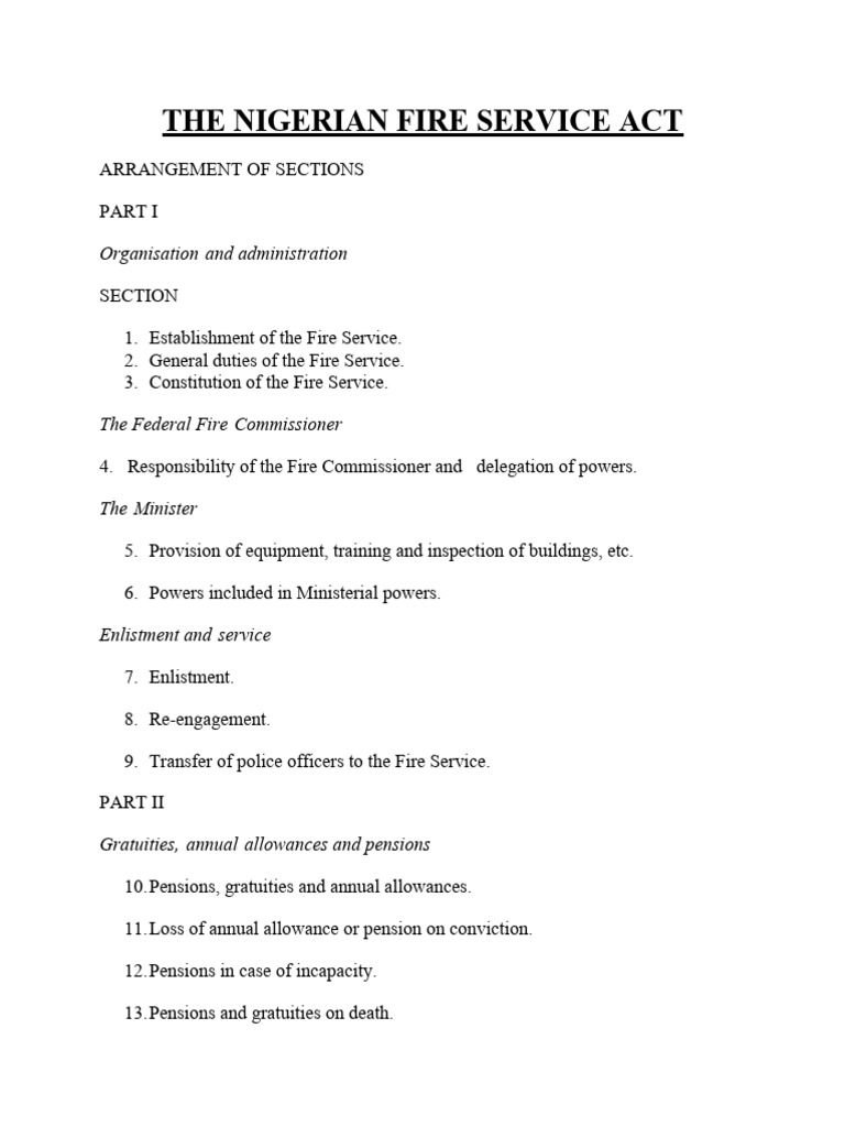 Fire Service Act | PDF | Firefighting | Penal Labour