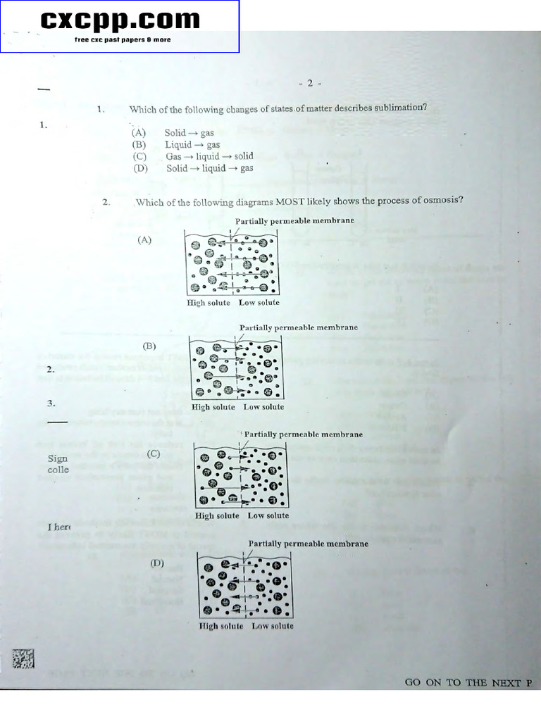 CSEC Intergrated Science P1 2018 | PDF