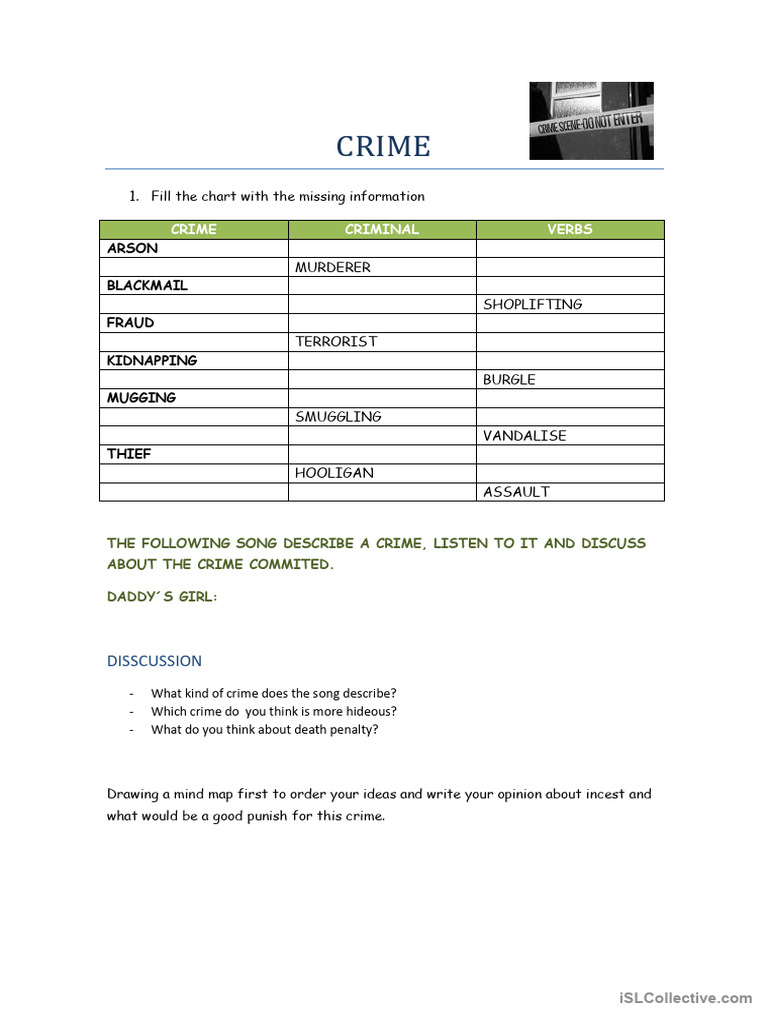 Crime Discussion and Analysis Guide | PDF | Mystery, Thriller & Crime ...