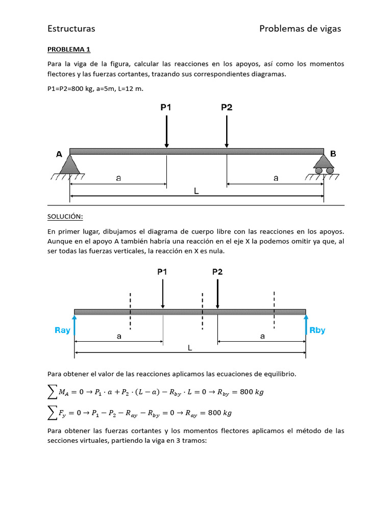 ESTRUCTURAS Vigas | PDF | Viga (Estructura) | Ingeniería mecánica