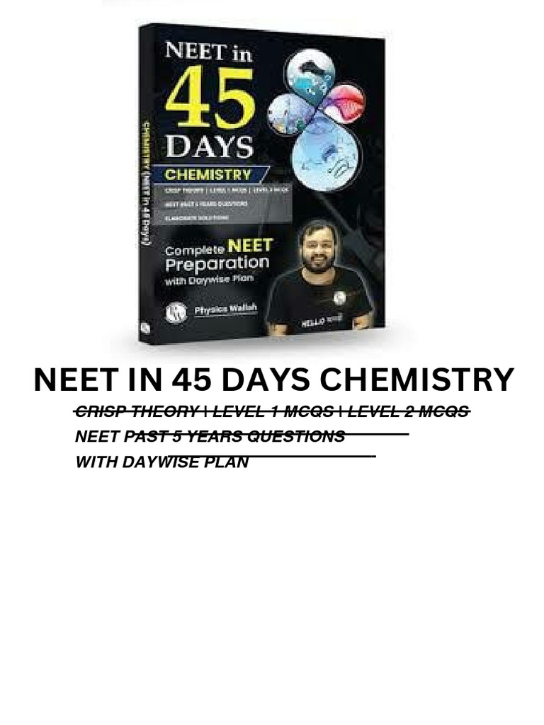 NEET in 45 Days Chemistry PW | PDF