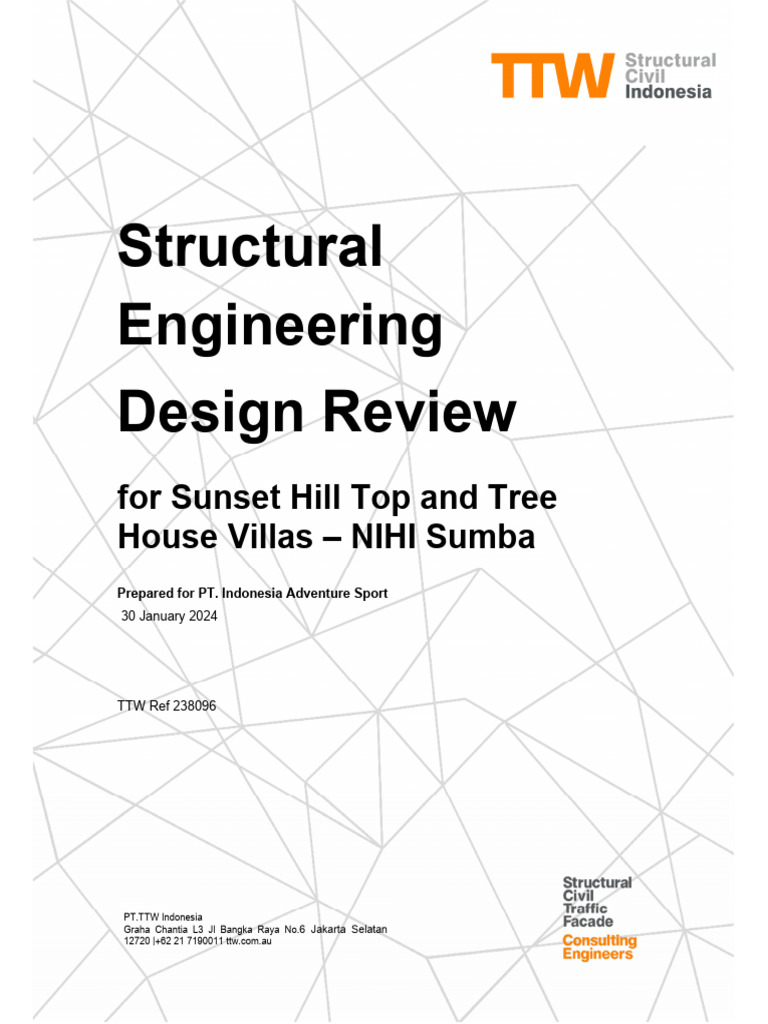 NIHI Sumba Design Review Report | PDF | Foundation (Engineering) | Deep ...