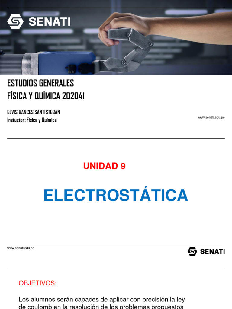 Sesion 15 - Electrostática | PDF | Carga eléctrica | Electrostática