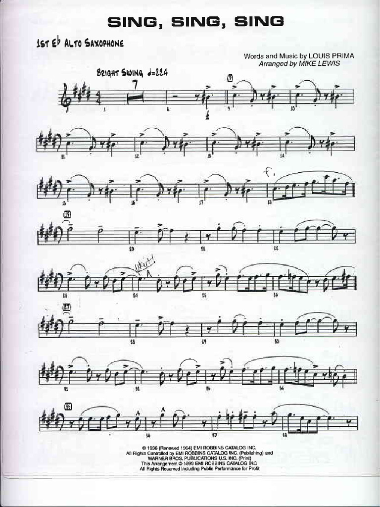 All Parts Sing Sing Sing | PDF