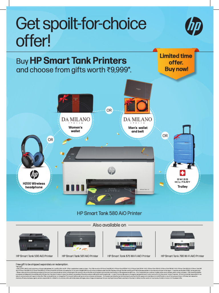 HP Smart Tank Printers Consumer Offer - Final | PDF