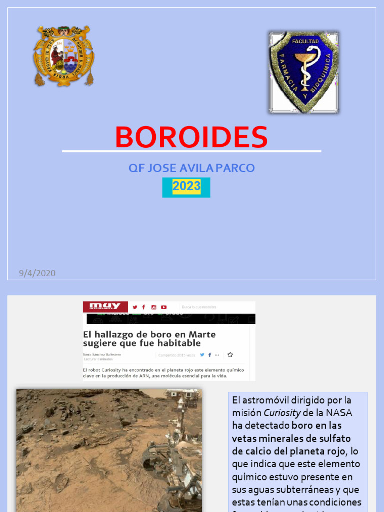 S12 - Clase - 13 - Boroides y Carbonoides | PDF | Silicato | Carbón