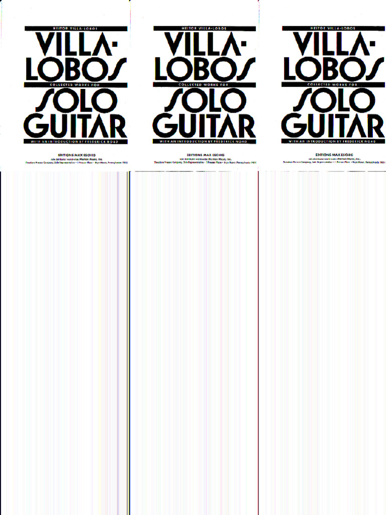Villa Lobos Complete Works For Solo Guitar Heitor Villa Lobos PDF Free | PDF