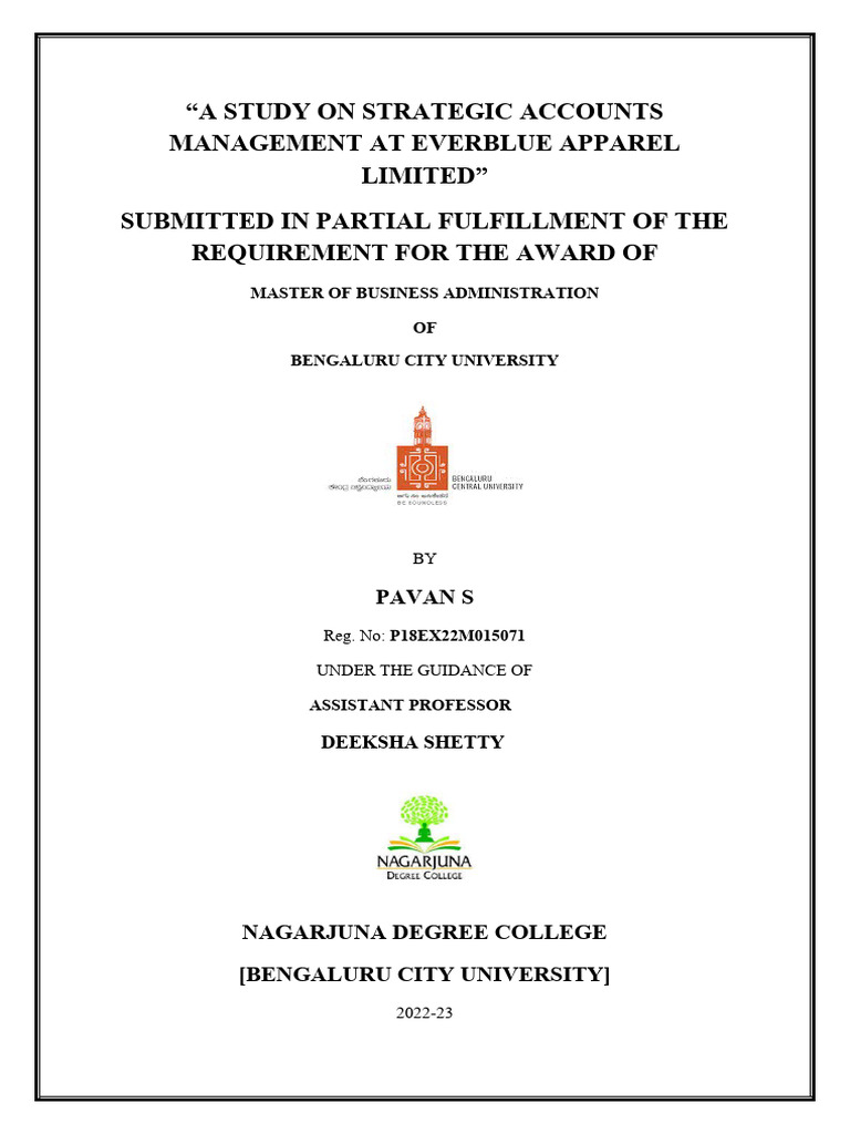 Pavan S Iip 2024 | PDF | Textiles | Textile Manufacturing