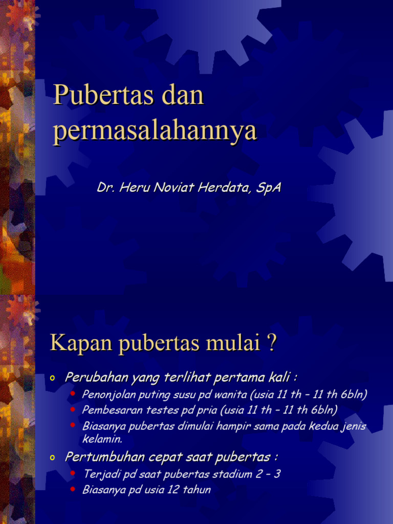 Pubertas Dan Permasalahannya | PDF | Pengembangan Diri | Kesehatan Holistik