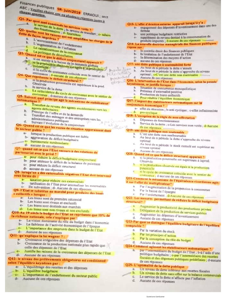 Examen Corr FP Erraoui | PDF