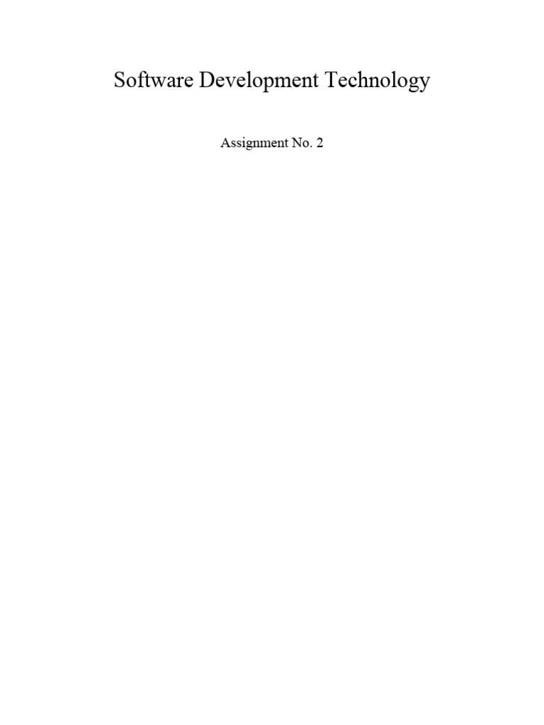 Software Development Tecnology | PDF | Databases | Software