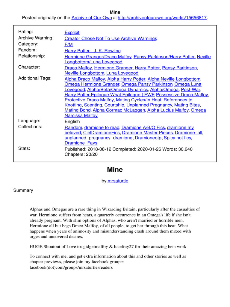 Mine | PDF | Harry Potter