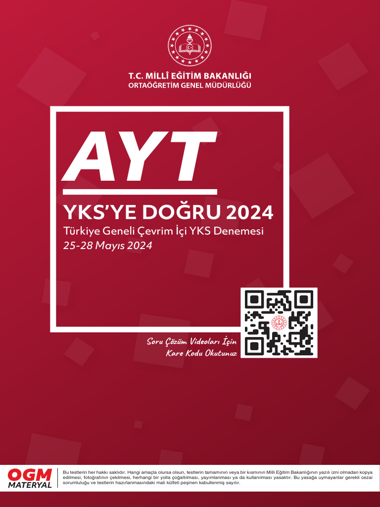 Yksye Dogru 2024 Ayt | PDF Yksye Dogru 2024 Ayt | PDF