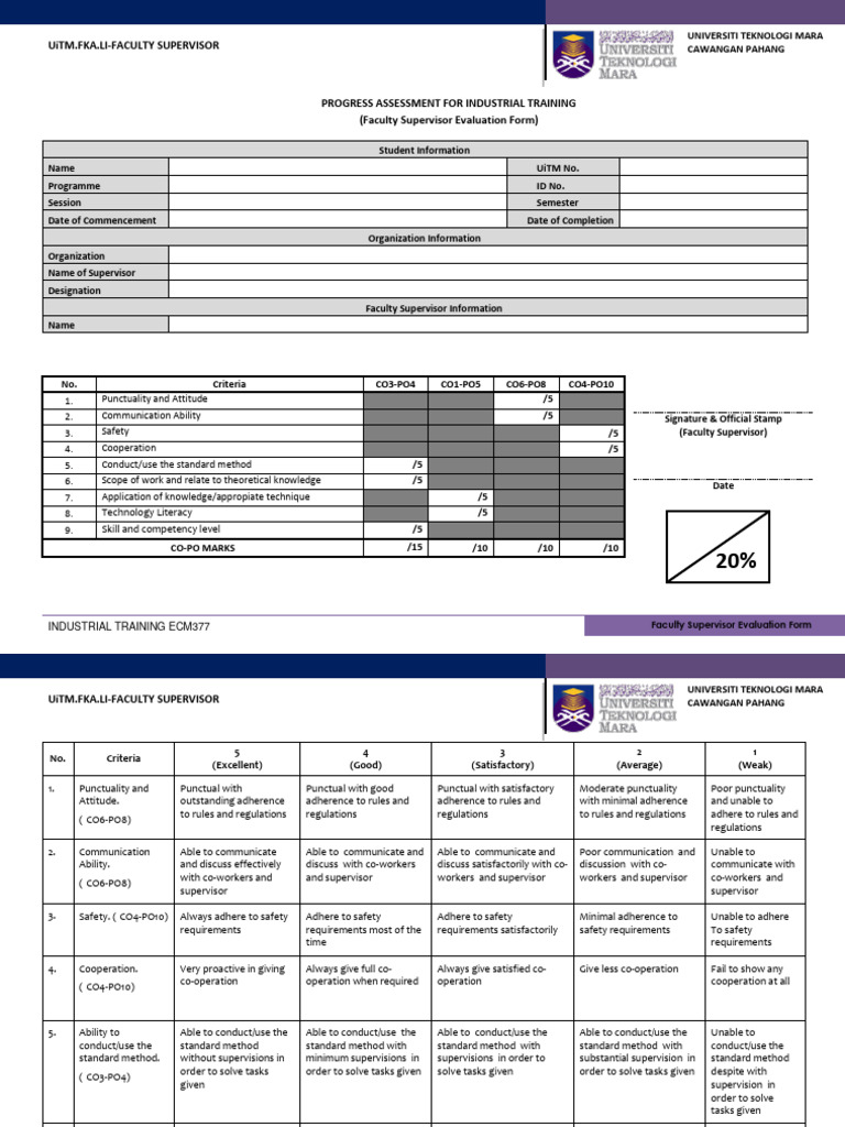 Faculty RUBRIC FORM | PDF | Engineering | Cognition