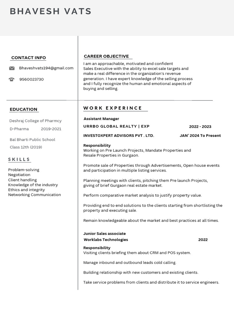 Bhavesh Resume | PDF