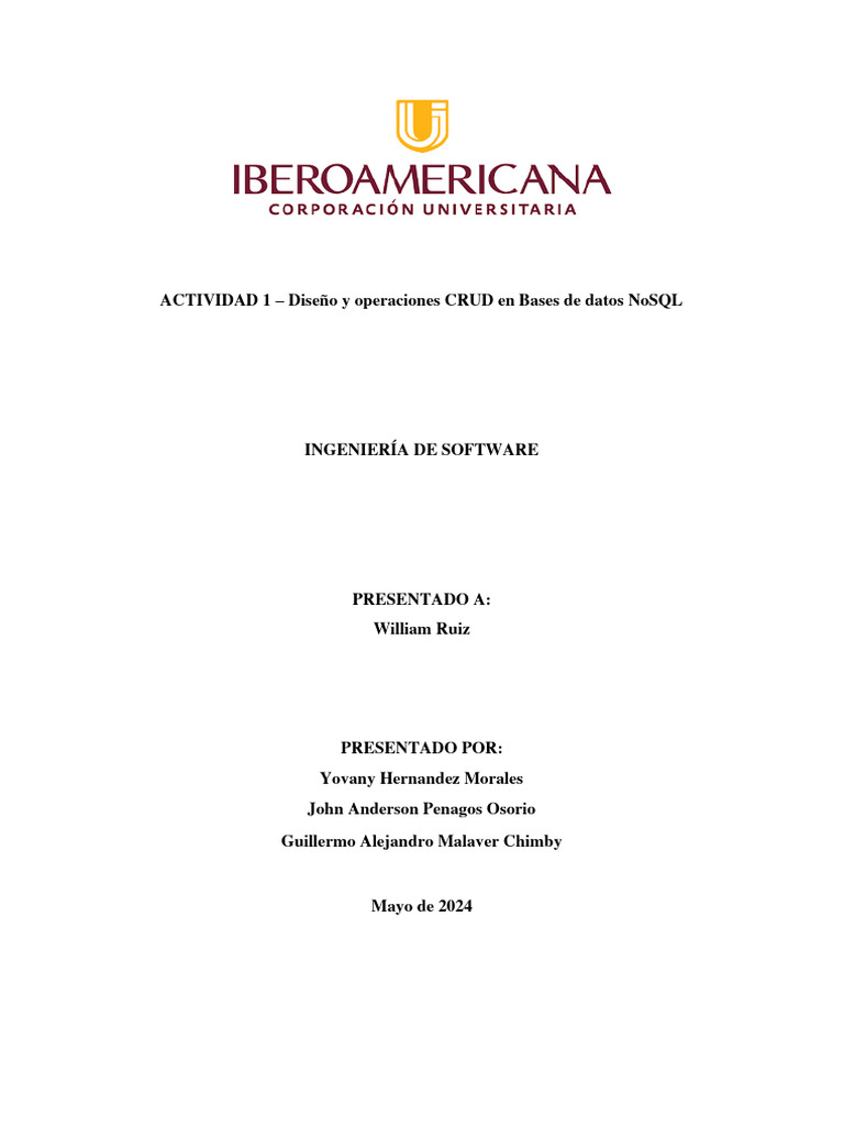 Actividad 1 | PDF | Bases de datos | Mongo Db