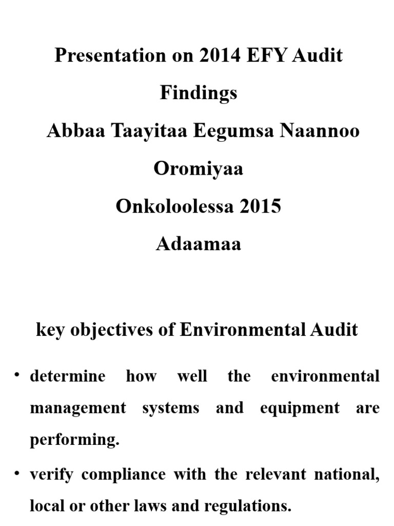 Audit Findings of 2014 EFY | PDF | Audit | Business