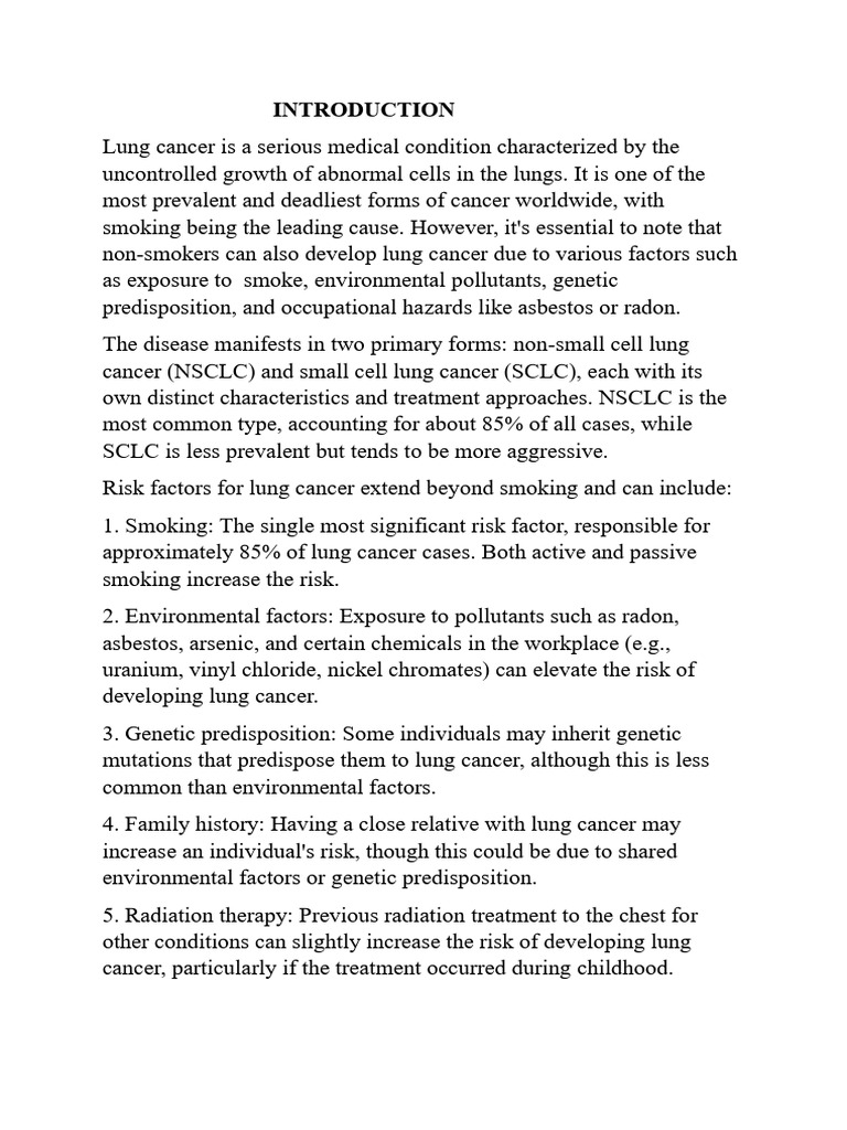 MITHUL | PDF | Lung Cancer | Cancer