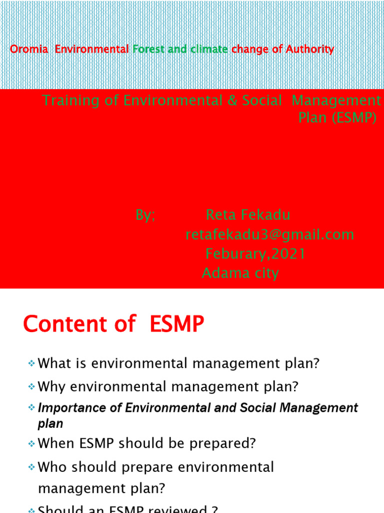 EMP Presentation | PDF | Climate Change Mitigation | Environmental ...