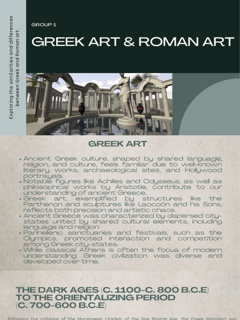 Greek vs. Roman Art: Key Differences | PDF | Roman Empire | Sculpture