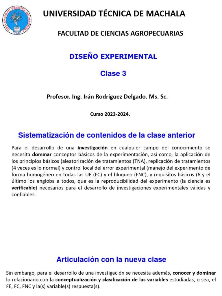 Clase 3 Las Variables En Inv 23d1 Pdf Experimentar Nivel De Medida