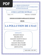 Pollution de l'eau : causes et conséquences | PDF | Eau | Pollution de l'eau