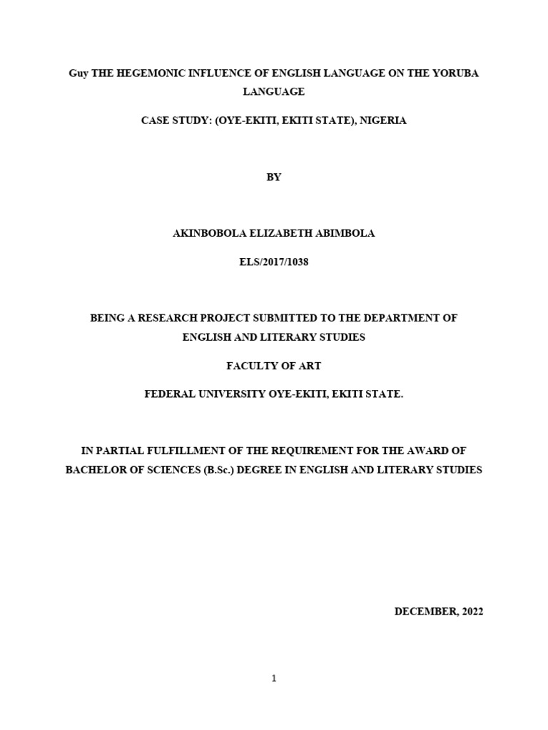Project Work On English Language | PDF | English Language | Leadership Project Work On English Language | PDF | English Language | Leadership